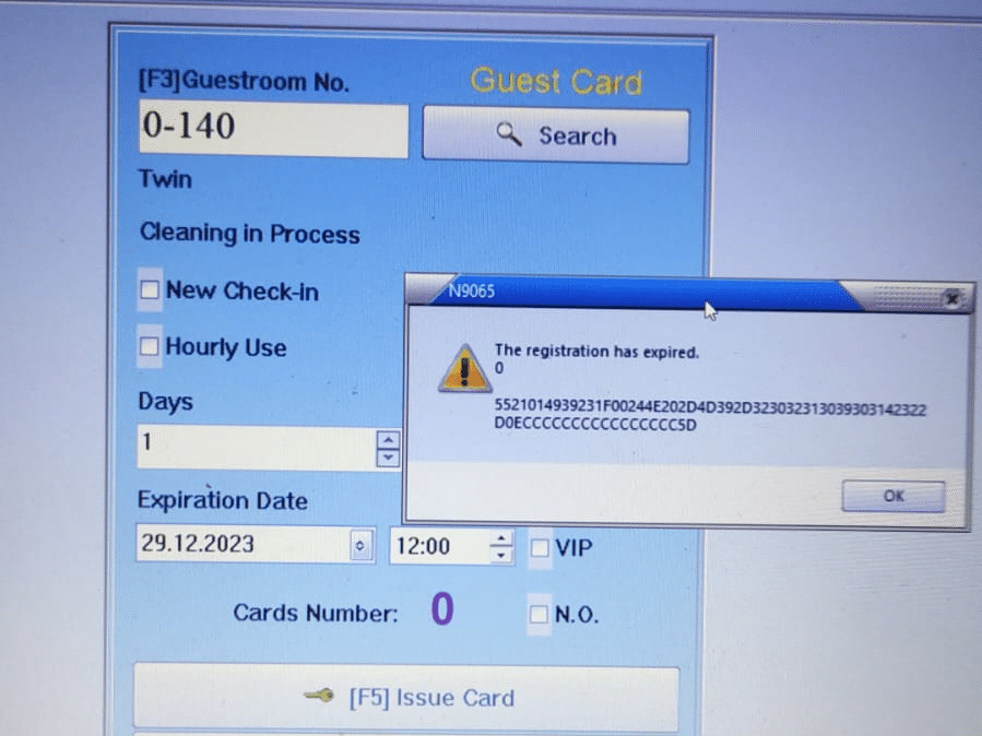 ProUSB Hotel Card System Problems and Troubleshooting
